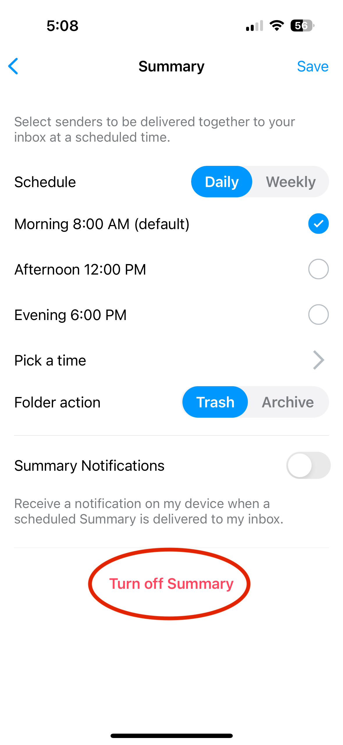 How do I disable Subscriptions Summary? – Email