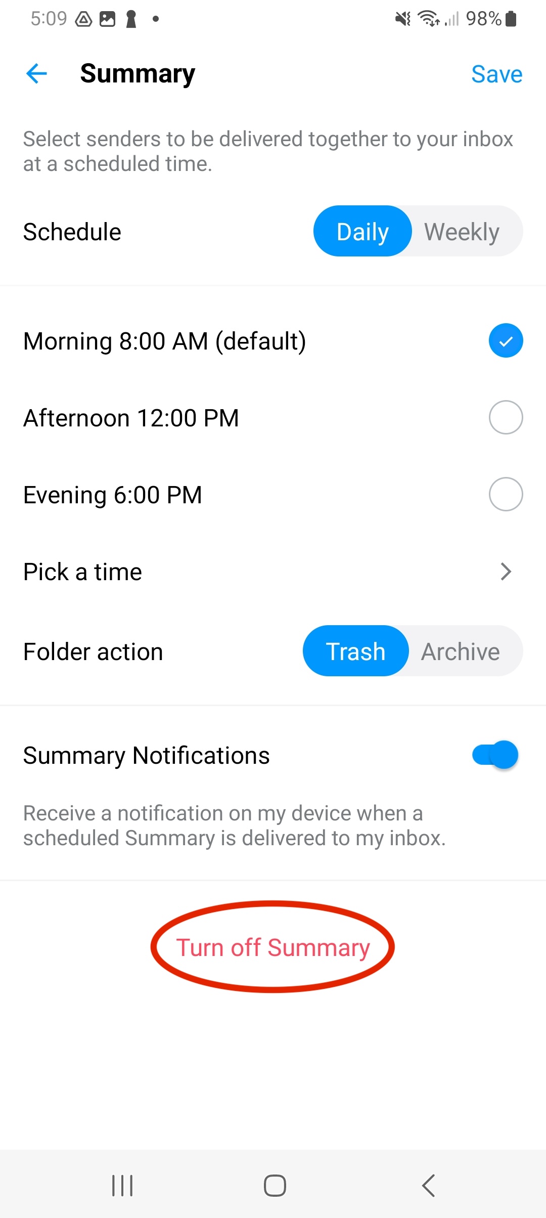 How do I disable Subscriptions Summary? – Email